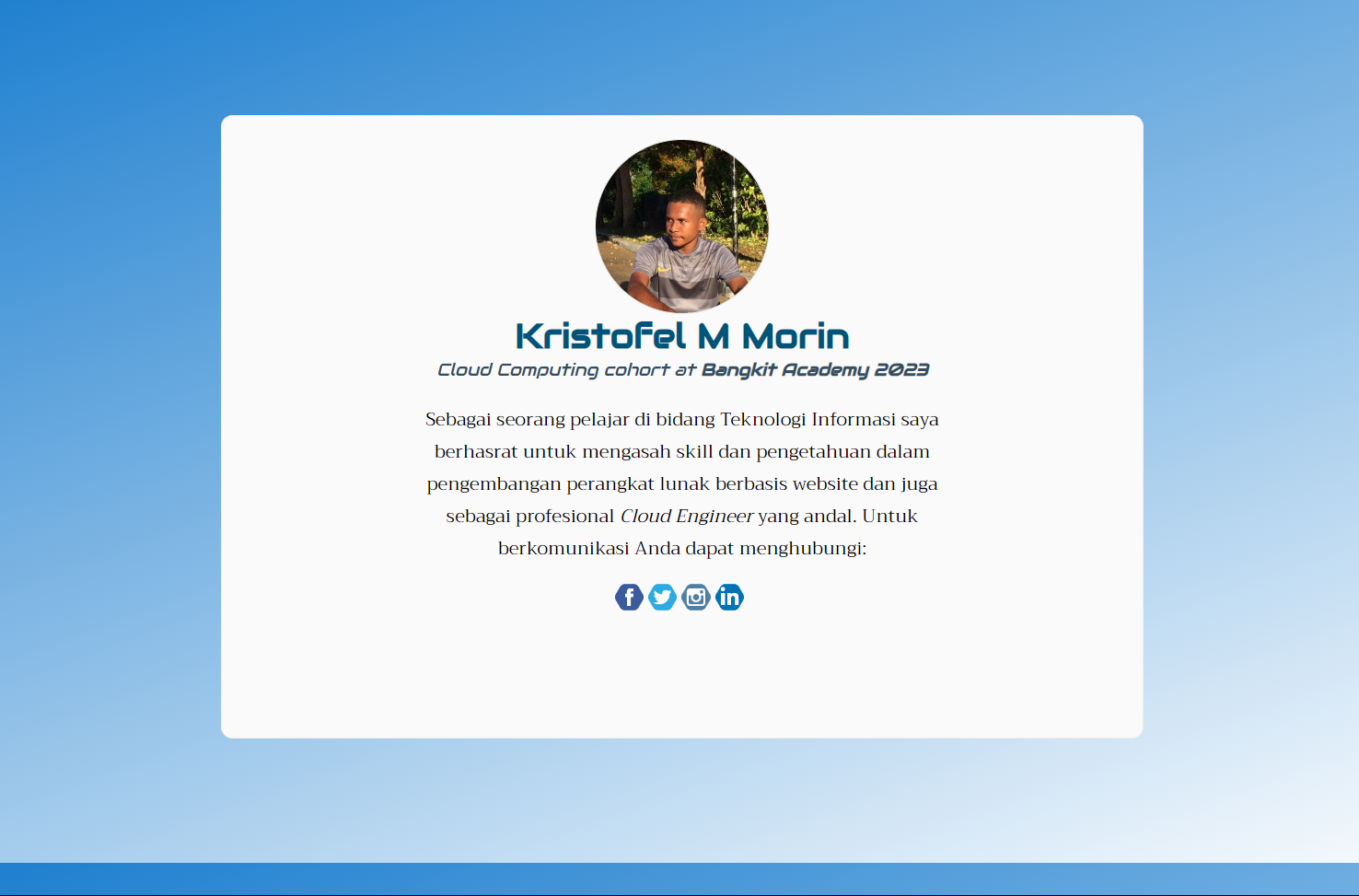 My Portfolio | Kristofel Morin